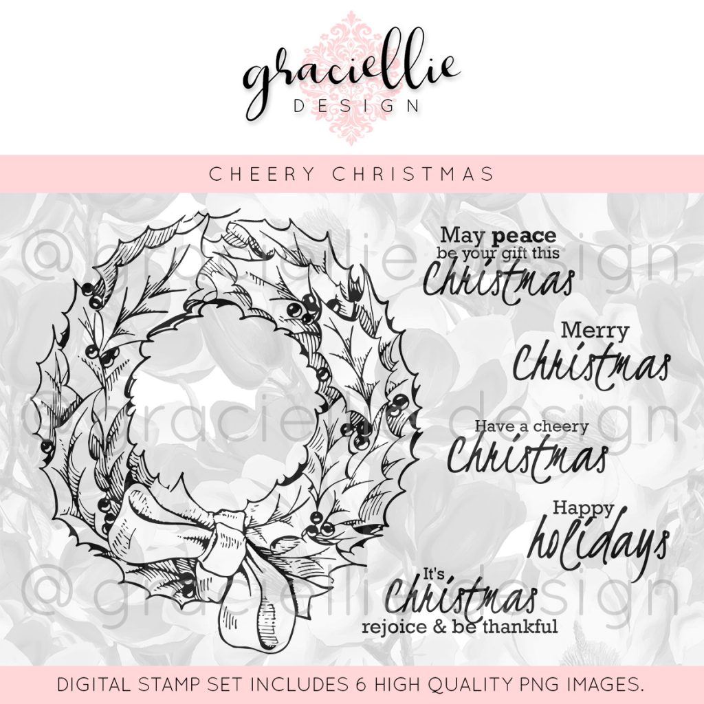Cheery Christmas Digital Stamp Set - raciellie Design Digital Stamps