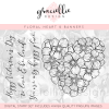 Floral Heart Digital Stamp Set - Graciellie Design Digital Stamps