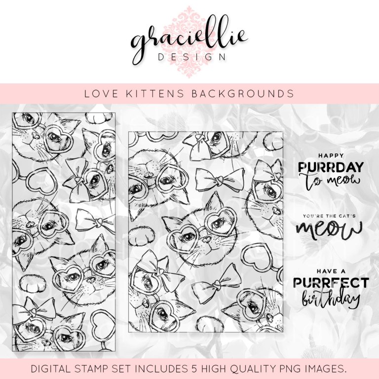 Sweetheart Digital Stamp Bundle - Graciellie Design Digital Stamps