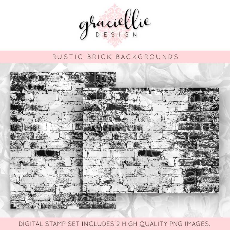 NEW • Rustic Brick Backgrounds (A2 Portrait & Landscape) - Graciellie ...